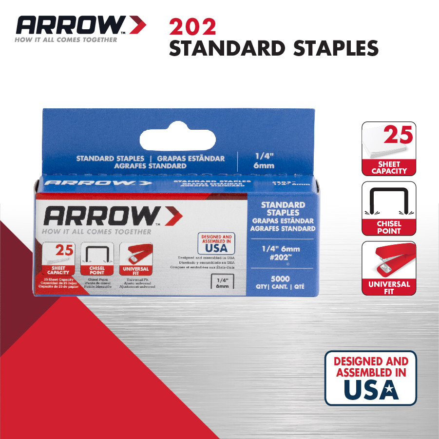 Arrow Standard Office Staples, 5000ct - Arrow Tool Group