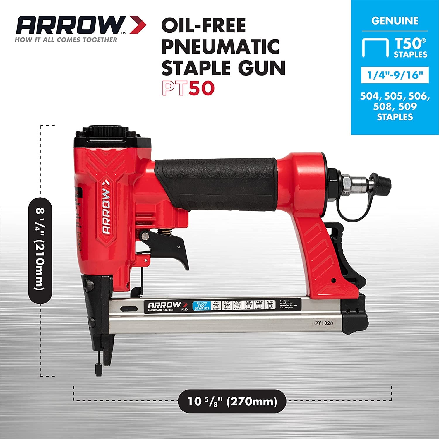 Arrow PT50 Oil-Free Pneumatic Staple Gun - Arrow Tool Group