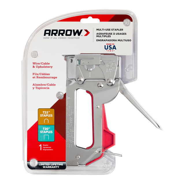 Arrow T2025 2-In-1 Staple Gun and Wire Tacker - Arrow Tool Group