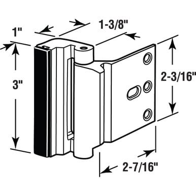 High Security Door Lock | Satin Nickel | Prime-Line - Prime-Line Parts