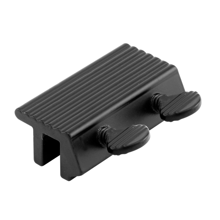 Sliding Door Lock, Double Screw, Black (Single Pack) - Prime-Line Parts