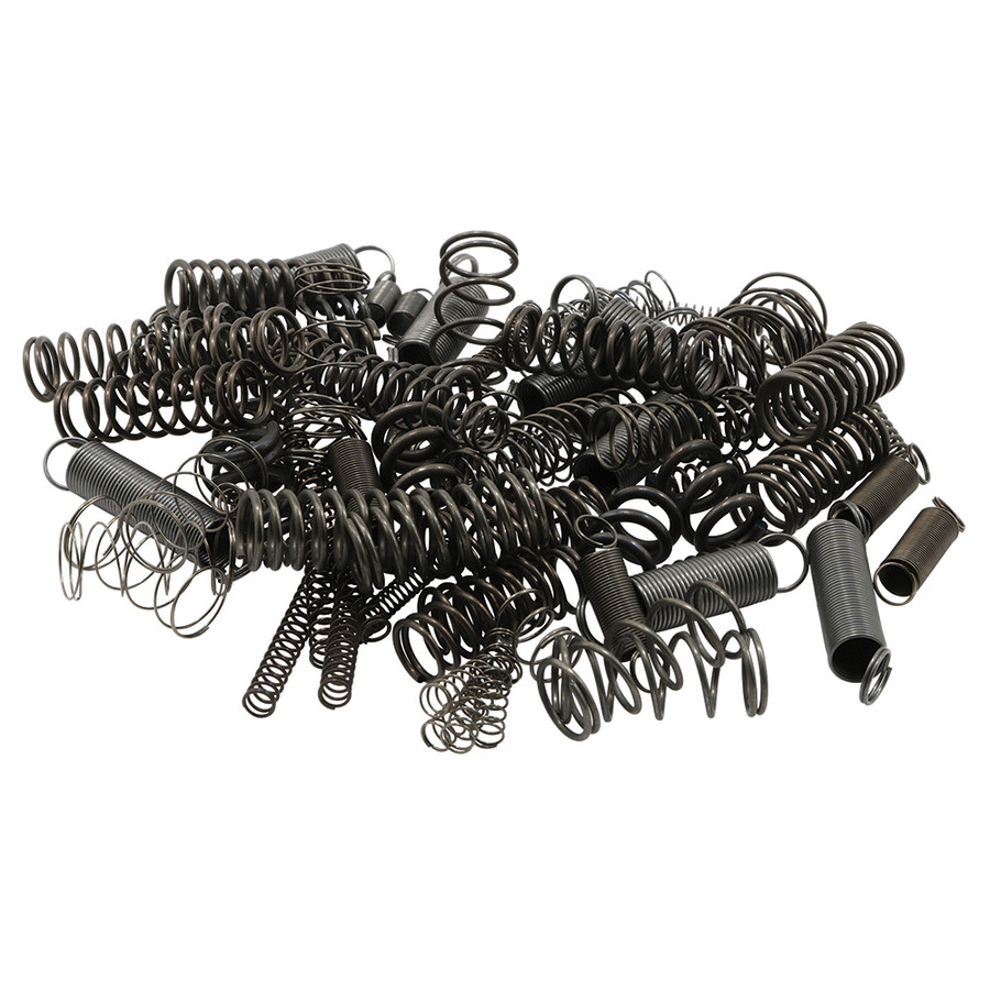 Spring Assortment, Spring Steel Construction, Nickel-Plated Finish, 20 ...