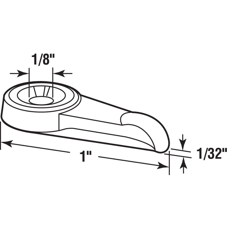 Flush Panel Clip, Clear Acrylic (1000 Pack) - Prime-Line Parts