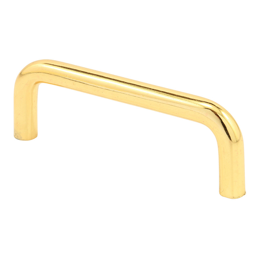 Wire Drawer Pull, 3 in., Brass Finish (5 Pack) - Prime-Line Parts