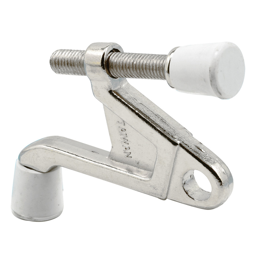 Hinge Pin Door Stop, 1-3/8 in., Diecast, Chrome Plated, 90 Degree ...
