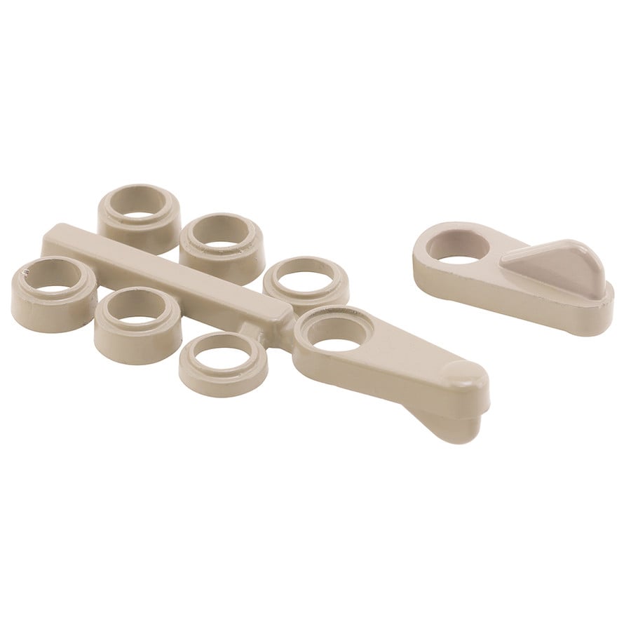 Universal Screen Clips, Fits Flush To 7/16 in., Diecast Zinc, Almond (4 ...