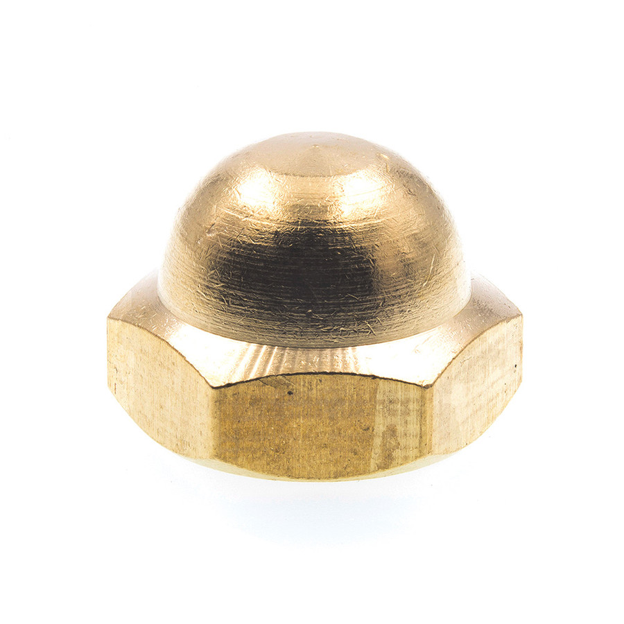 Acorn Cap Nuts, 5/16 in.-18, Solid Brass (10 Pack) - Prime-Line Parts