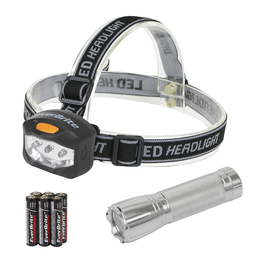 LED Flashlight and Headlamp Combo (Single Pack) - Prime-Line Parts
