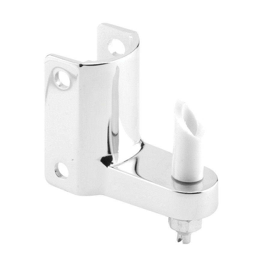 Post Mounted Gravity Pivot Hinge, 1-1/4in, Zamak, Chrome, Two Pintles ...