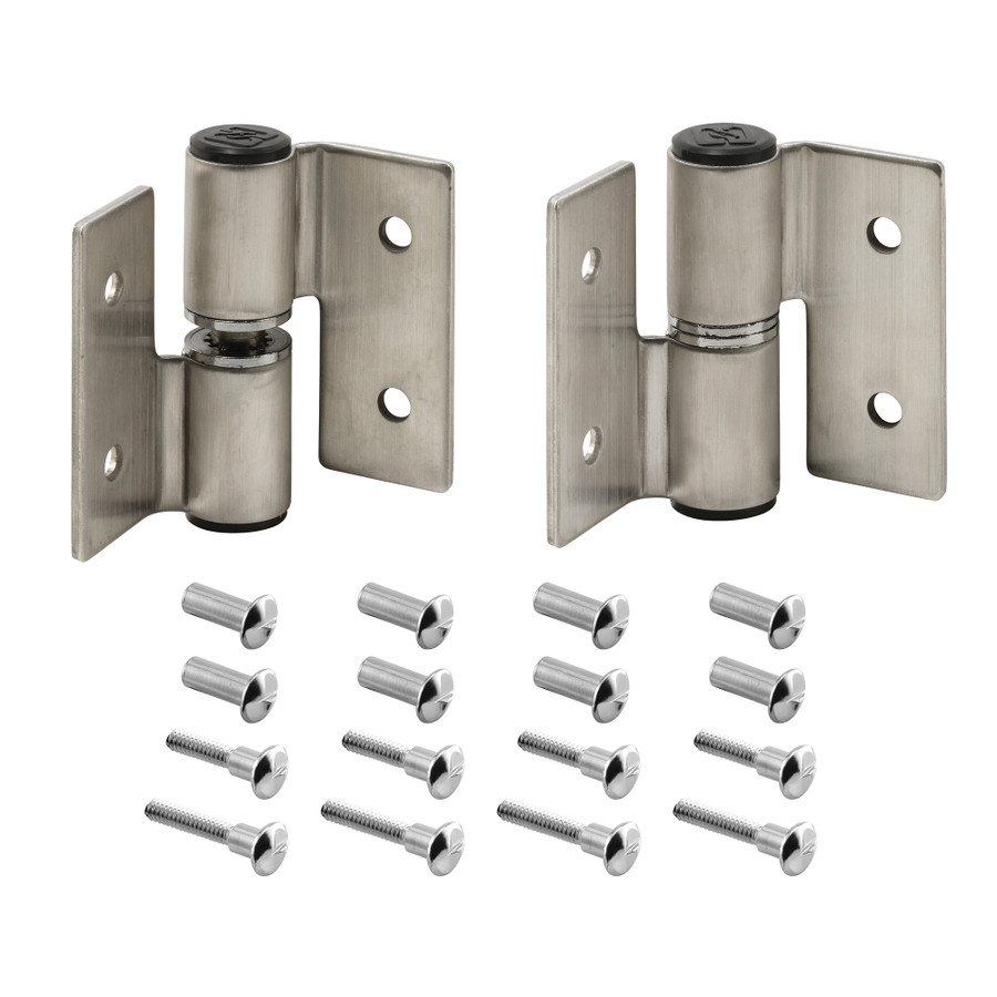 Surface Mounted Hinge Set, RH-In/LH-Out, W/Fasteners. Stainless Steel ...