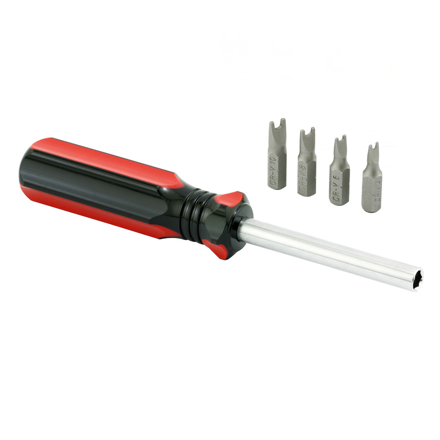 One Way Screw Remover and Driver Multi-Bit Tool for #4, #6, #8 and #10 ...