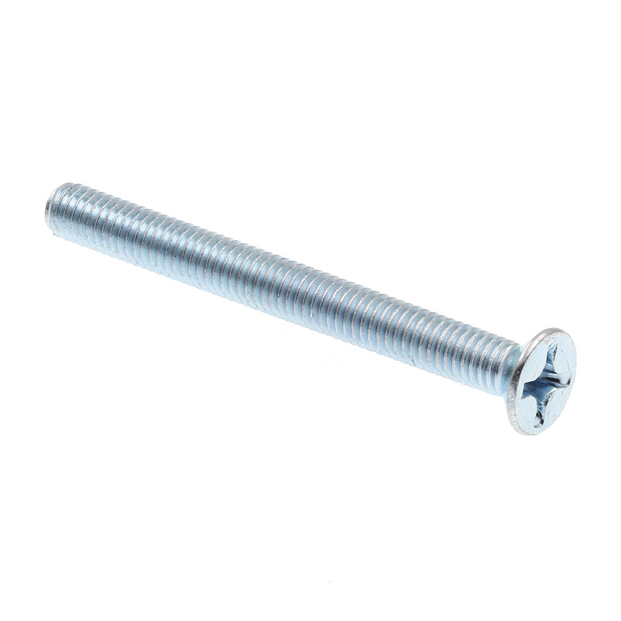 Machine Screws, Metric, Flat Head, Phillips Drive, M6-1.0 X 60MM, Zinc ...