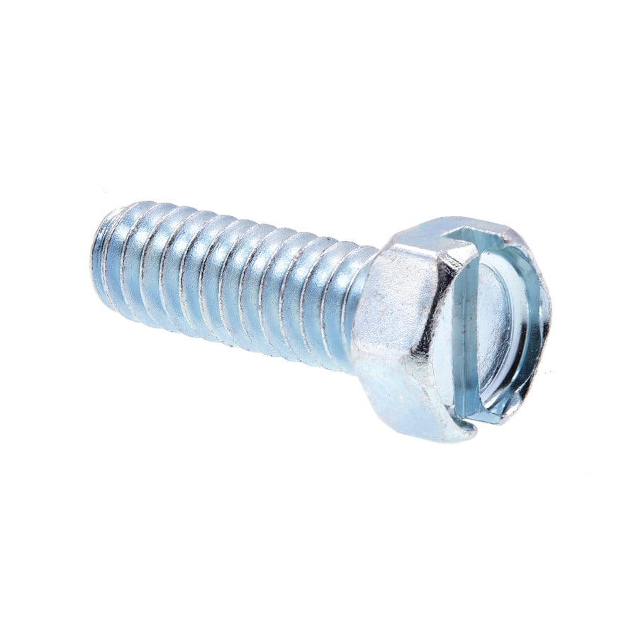 Machine Screws, Indented Hex Head, Slotted Drive, 1/4 in-20 X 3/4 in ...