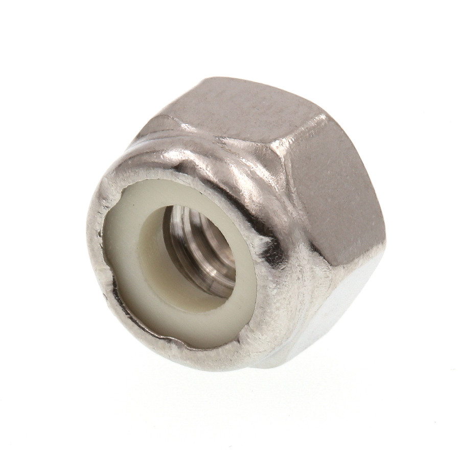 Nylon Insert Lock Nuts, 1/4 in.-20, Grade 18-8 Stainless Steel (20 Pack ...
