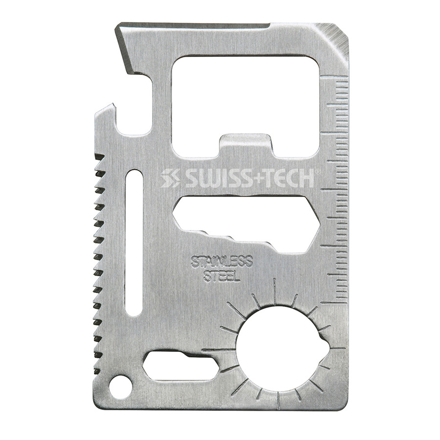 SWISS+TECH 15-in-1 Credit Card Survival Multi-Tool for Wallet, Keychain ...