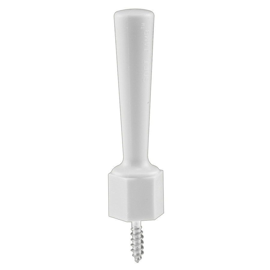 Flexible Vinyl Door Stop, Soft Jamb, White, Pack of 3 - Prime-Line Parts