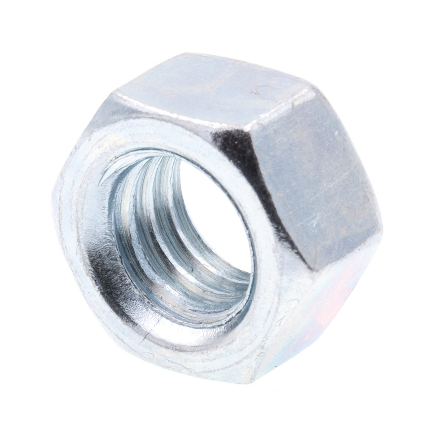 Finished Hex Nuts, 3/8 in.-16, A563 Grade A Zinc Plated Steel (50 Pack ...