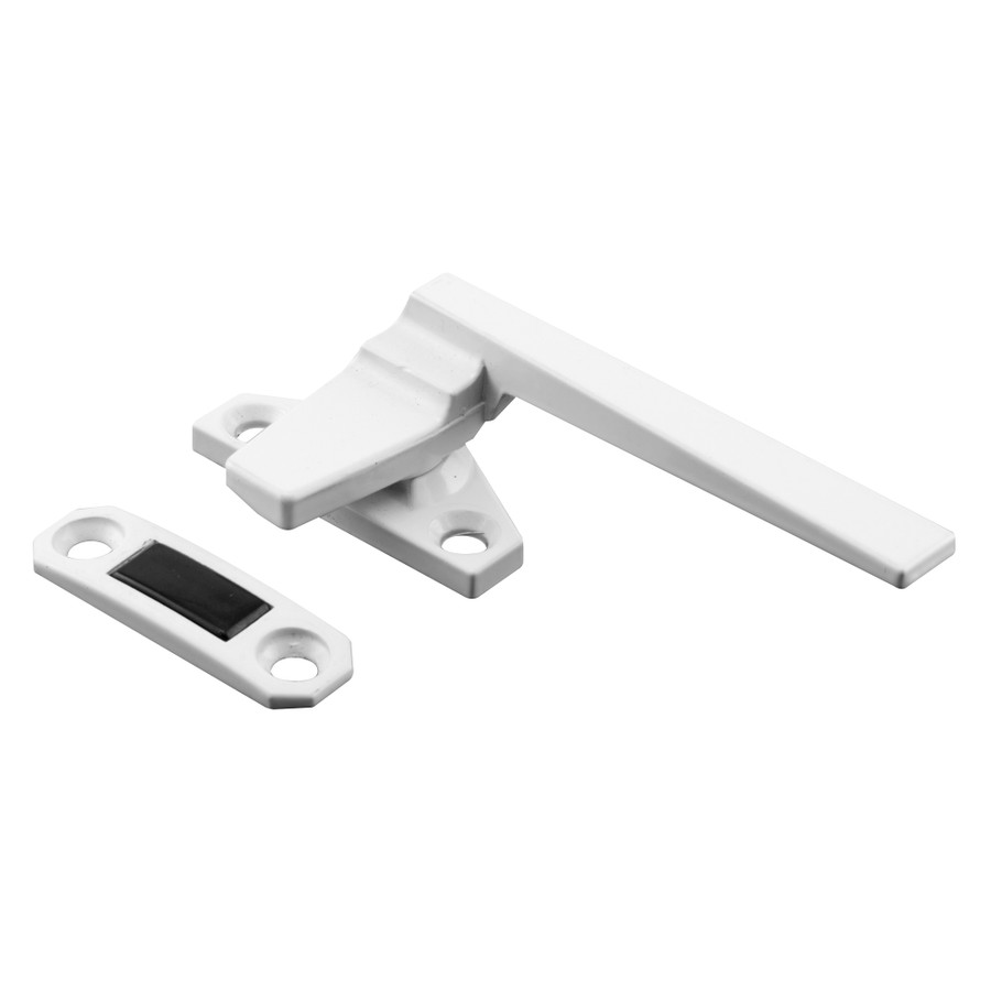 Right-Handed, White, Casement Locking Handle with Offset Base (Single ...