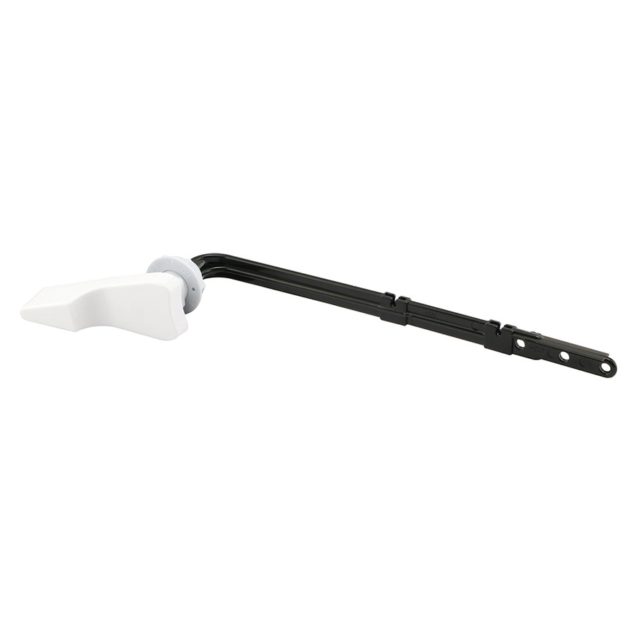 Toilet Tank Lever, Adjustable, Plastic, White Handle, Fits Fluidmaster ...