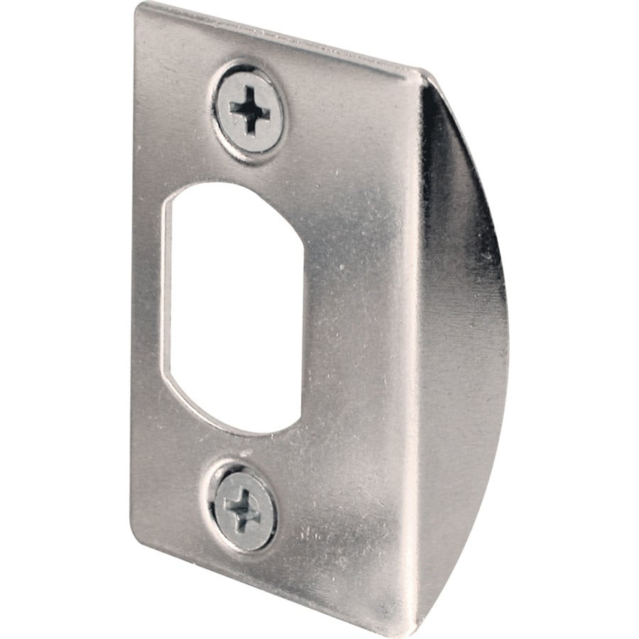 Standard Latch Strike, 1-5/8 in., Steel, Chrome Plated Finish (2 Pack ...