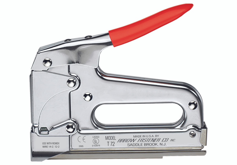 Arrow T72 Heavy Duty Wire & Cable Staple Gun, Insulated Staples - Arrow ...