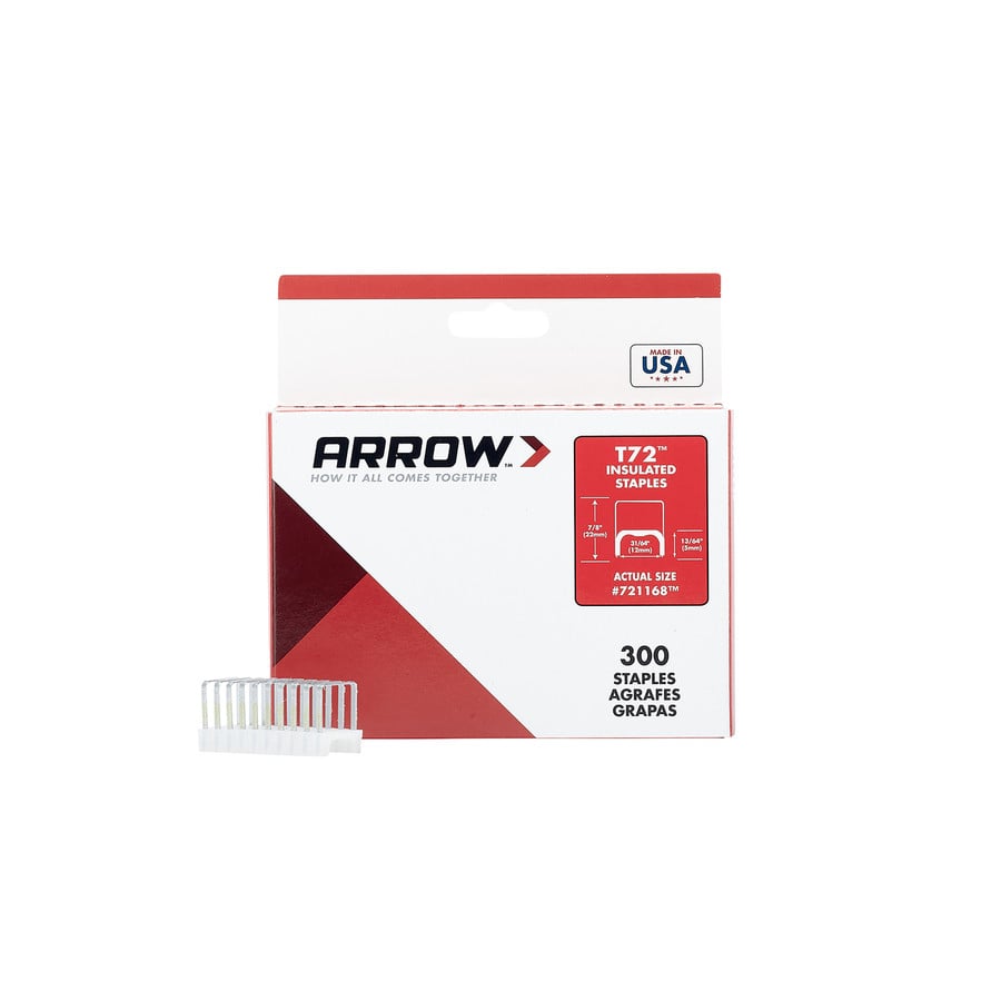 Arrow T72 Heavy Duty Cable Staples, 13/64" x 31/64", 300ct - Arrow Tool ...