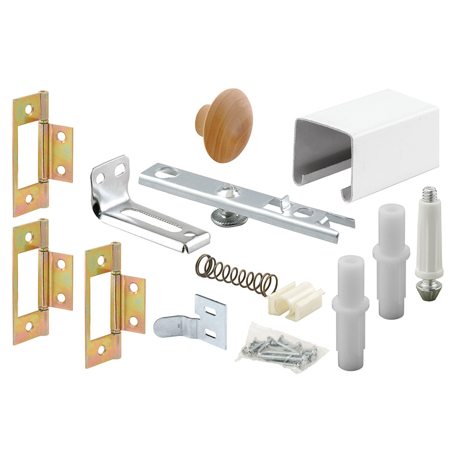 Bi-Fold Closet Door Track Kit, Fits 36 in. Openings, Roll-Formed Steel ...