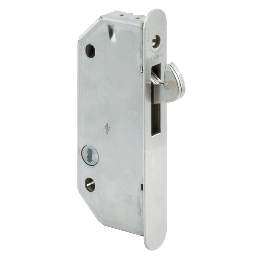 Steel Round-Faced Mortise Latch with Vertical Keyway, 2-9/16 In ...