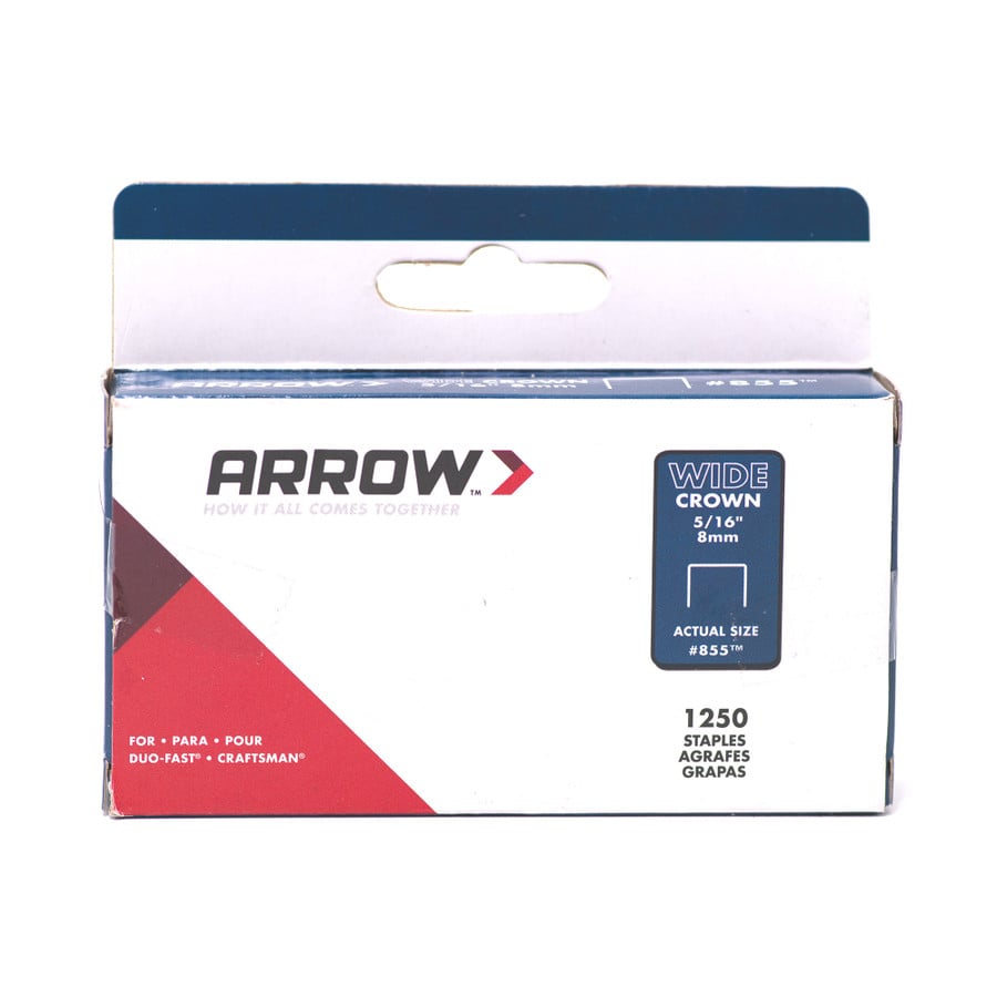 Arrow 855 Heavy Duty Wide Crown Staples for Craftsman/Duo-Fast, 5/16" x ...