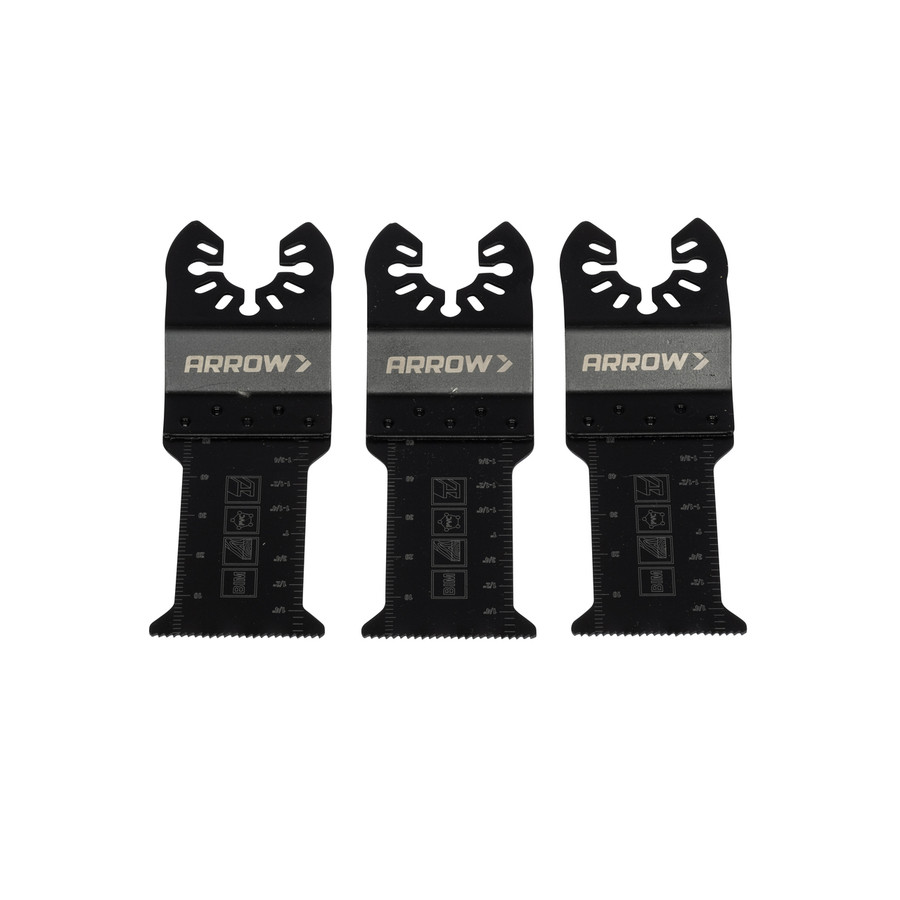 Arrow OSC125PW-3A Bi-Metal Oscillating Blades, 1-3/8 inch, 3ct - Arrow ...