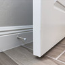 Door Stop, 3 in., Spring Steel, Chrome Plated Finish, Flexible Base (2 ...