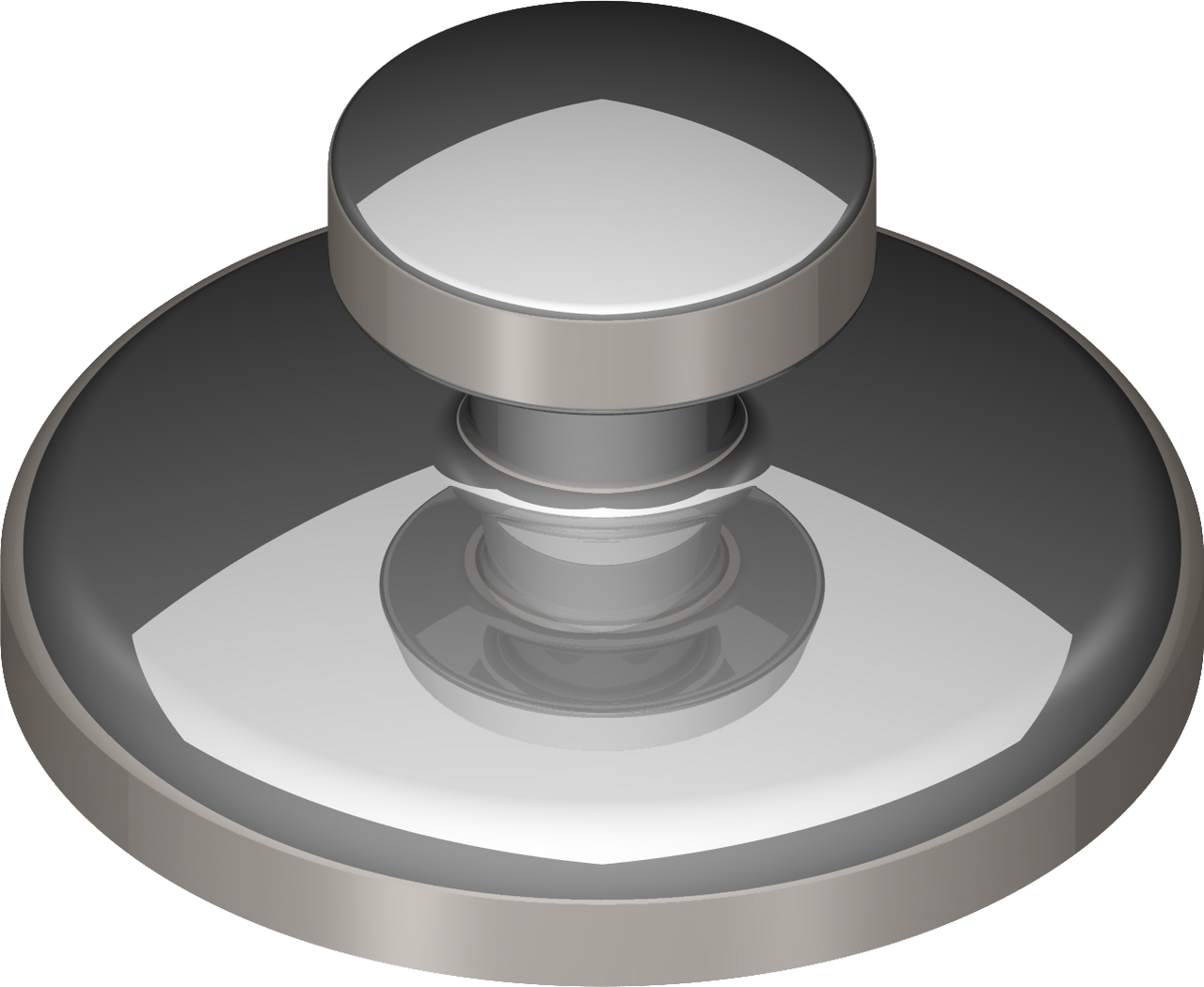 Bondable mini contoured lingual button - White Oak Orthodontic Products