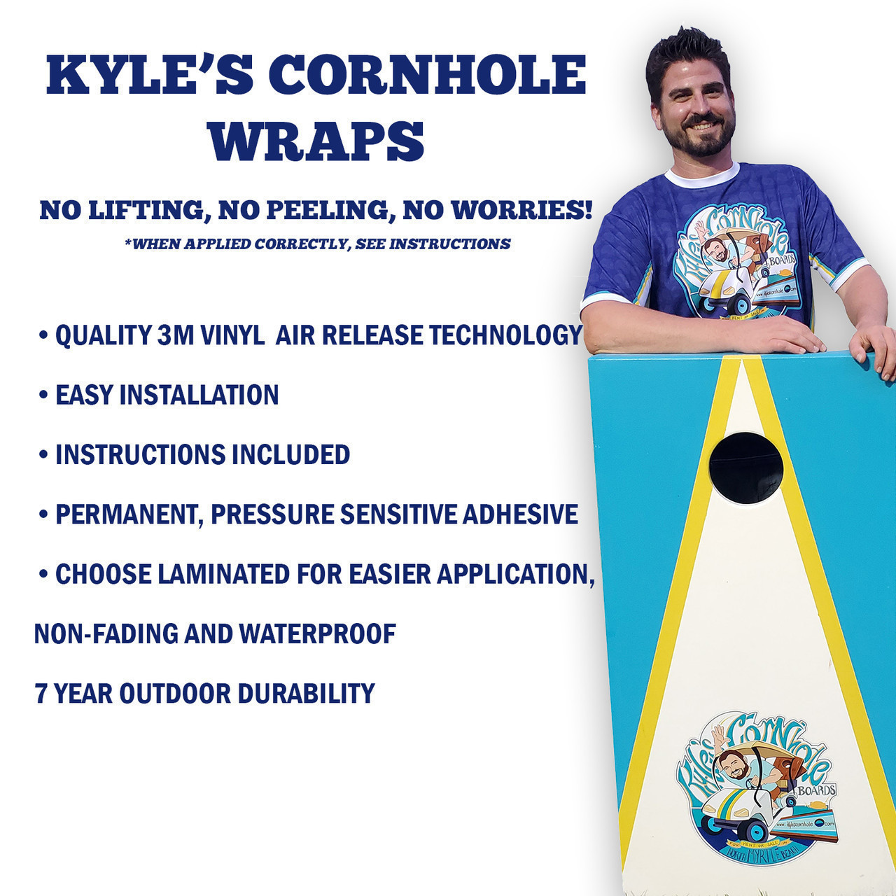 Lake-Themed Cornhole Wraps: Summer Fun!