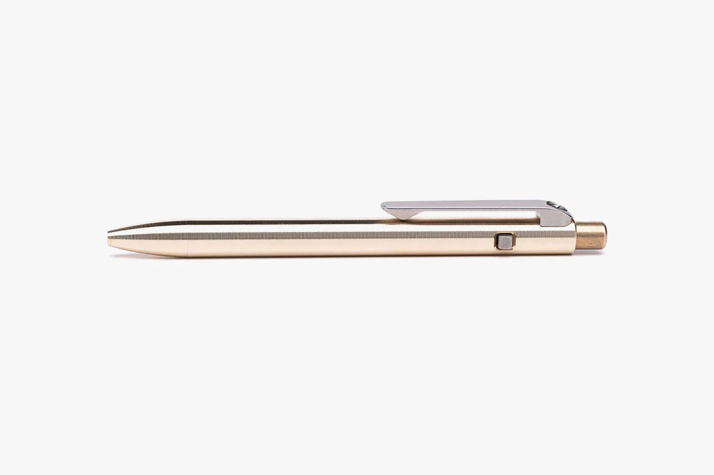 Tactile Turn Slim Side Click Pen | Bronze | Mini | National Knives, LLC