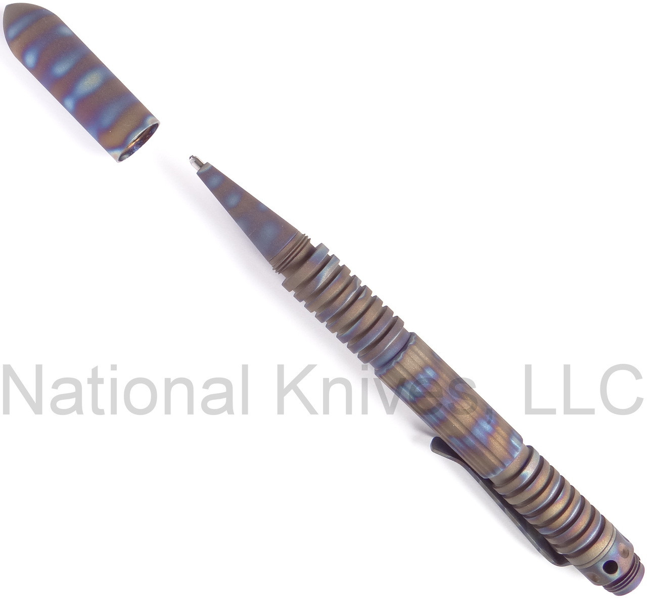 Rick Hinderer Knives Extreme Duty Pen | Titanium | Flame | National ...