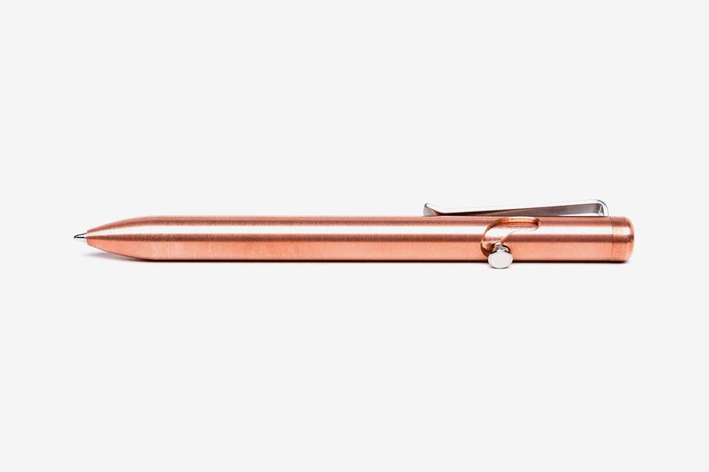 Tactile Turn Bolt Action Pen | Copper | Short | National Knives, LLC