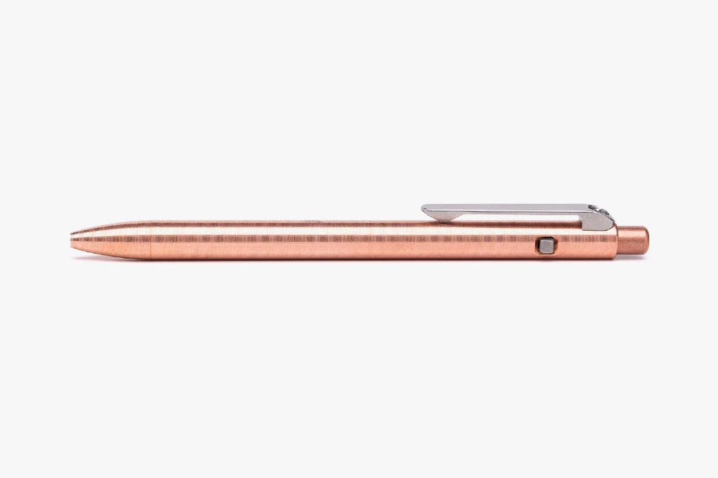 Tactile Turn Slim Side Click Pen | Copper | Short | National Knives, LLC