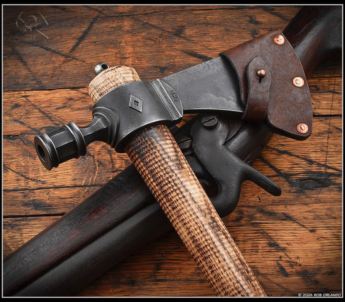 RMJ Tactical Patriot Tomahawk | Ash Wood | 6150 | National Knives, LLC