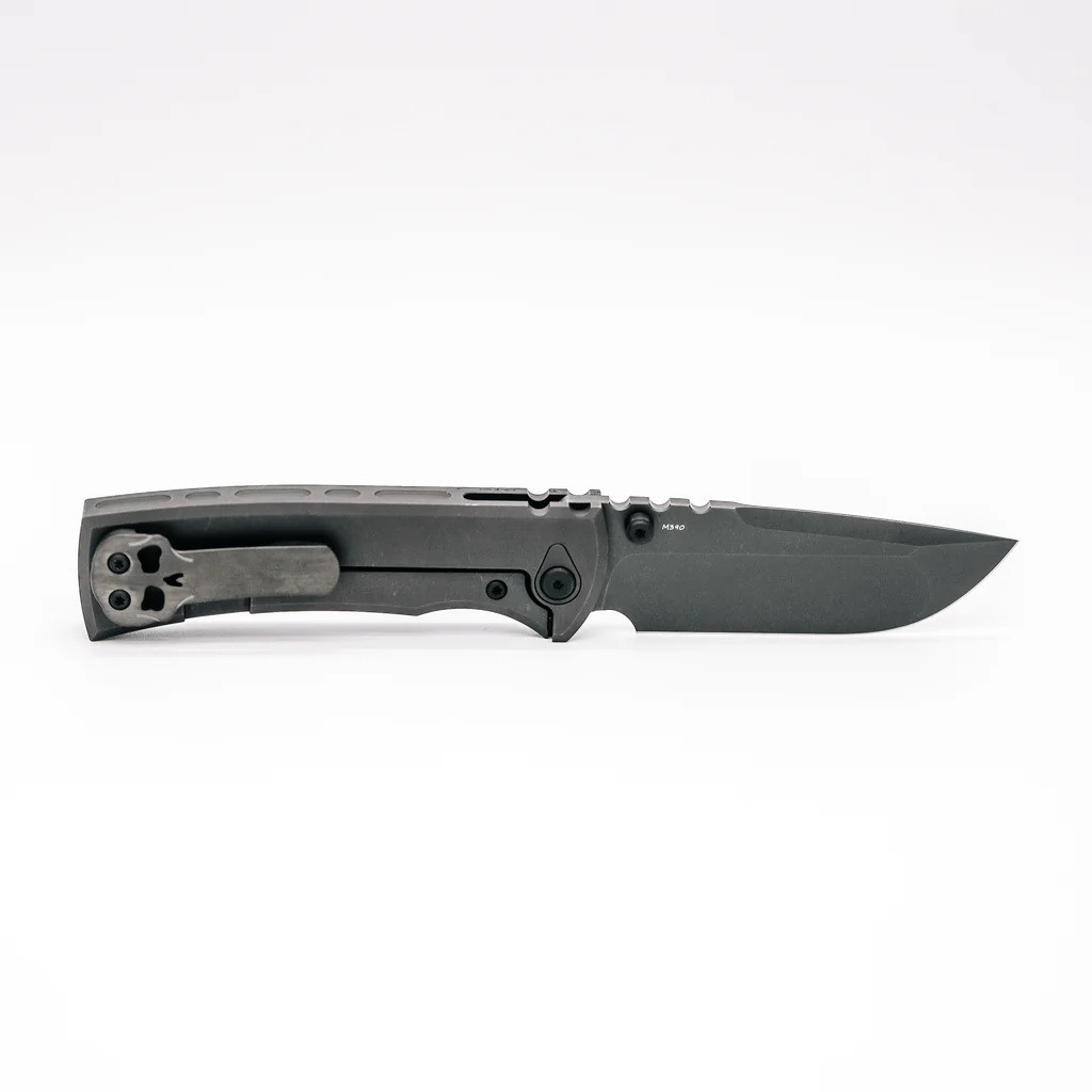 Chaves Knives Integral Redencion 229 Drop Point Knife | Stonewash Grey ...