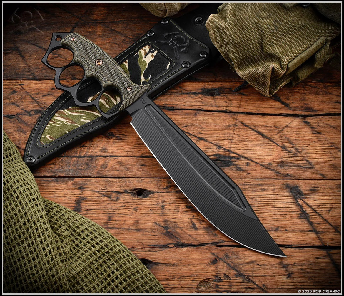 RMJ Tactical Marauder | Graphite Black Cerakote CPM-3V | Dirty Olive G ...