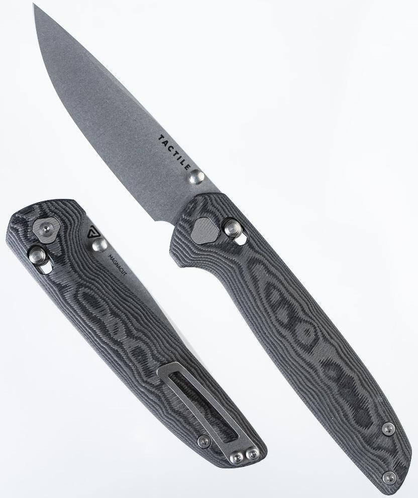 Tactile Knife Co Maverick Knife | Thumbstud | Black Camo Carbon Fiber ...