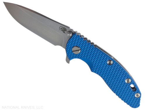 Rick Hinderer Knives XM-18 3.25" Spear Point | Stonewash S45VN | Blue G ...