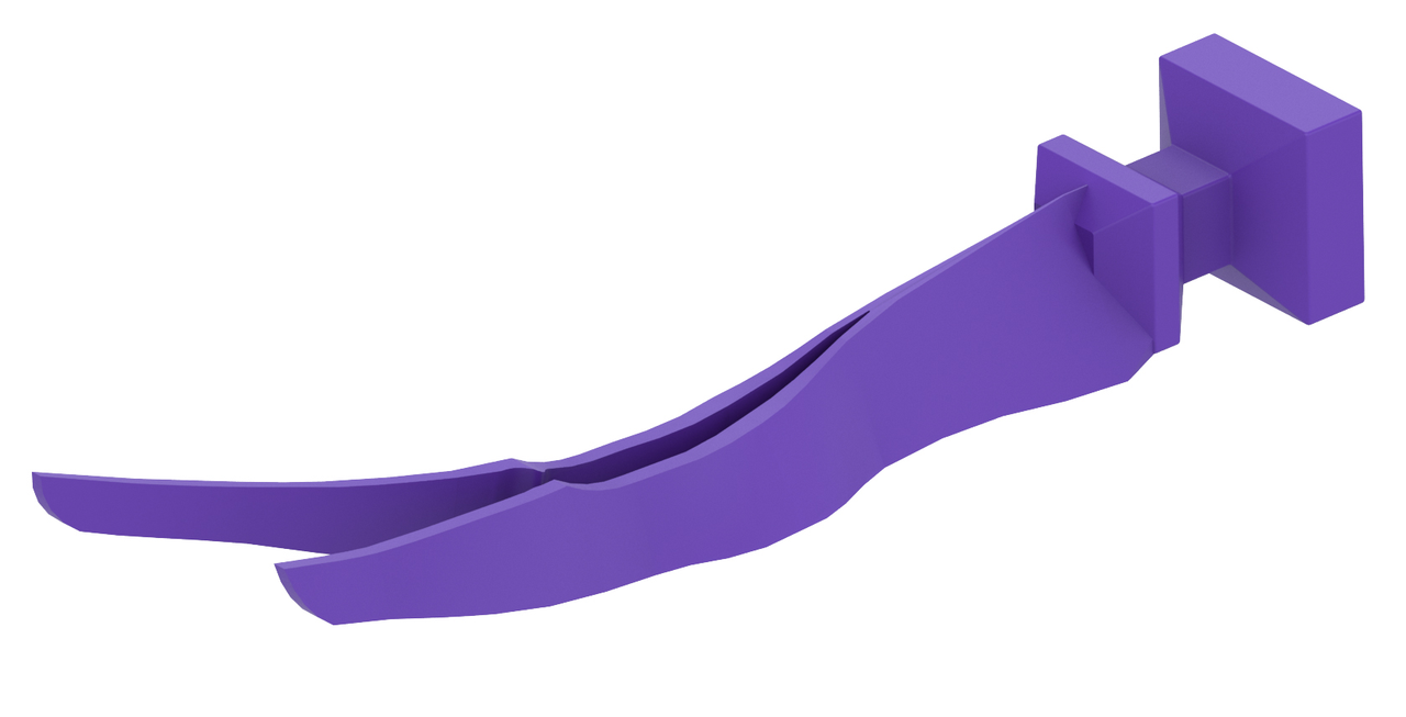 Quad Wedge Purple - Medium Anatomical
