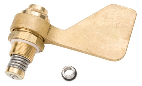 Haws 6252EHLF, Self-Closing, Plain End, Bib Faucet with Rough Brass ...