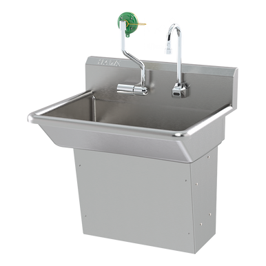 Haws 7660 Hand Wash Sink with AXION Eye/Face Wash and Touchless ...