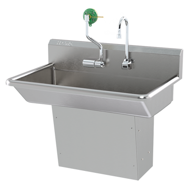 Haws 7661 Hand Wash Sink with AXION Eye/Face Wash and Touchless ...