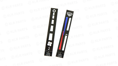 Heater Control Label Kit, Defender/Perentie - MTC6006K