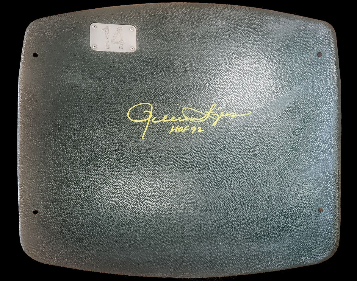Rollie Fingers Autographed Hall of Fame Oakland Athletics Seatback