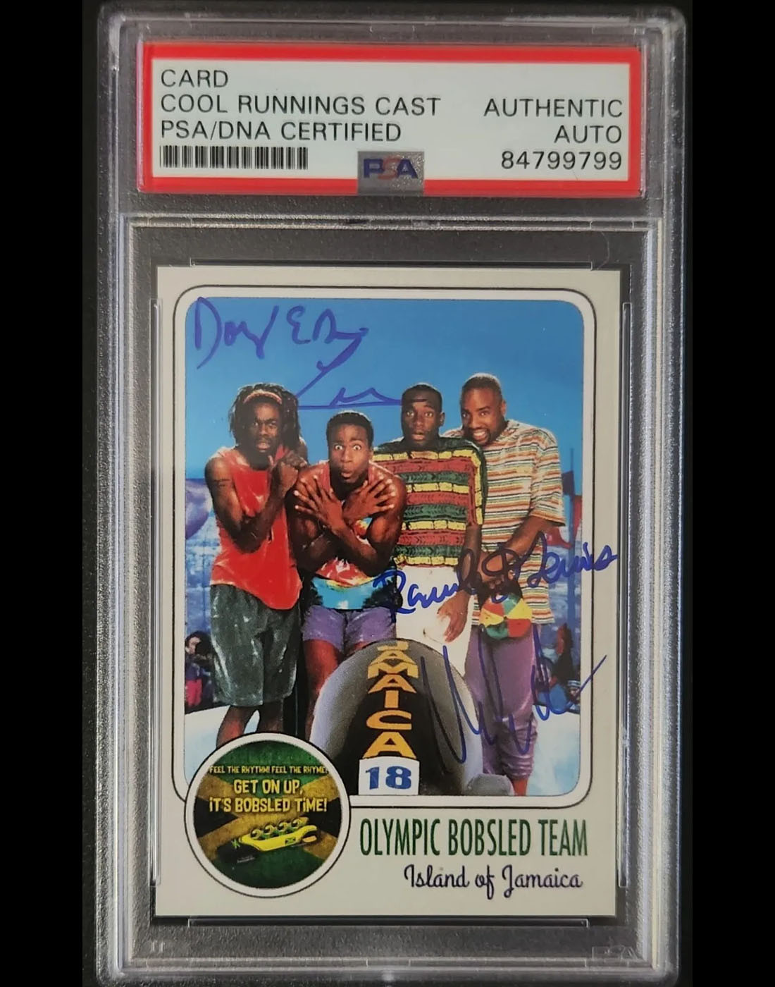 COOL RUNNINGS CAST AUTOGRAPHED CARD