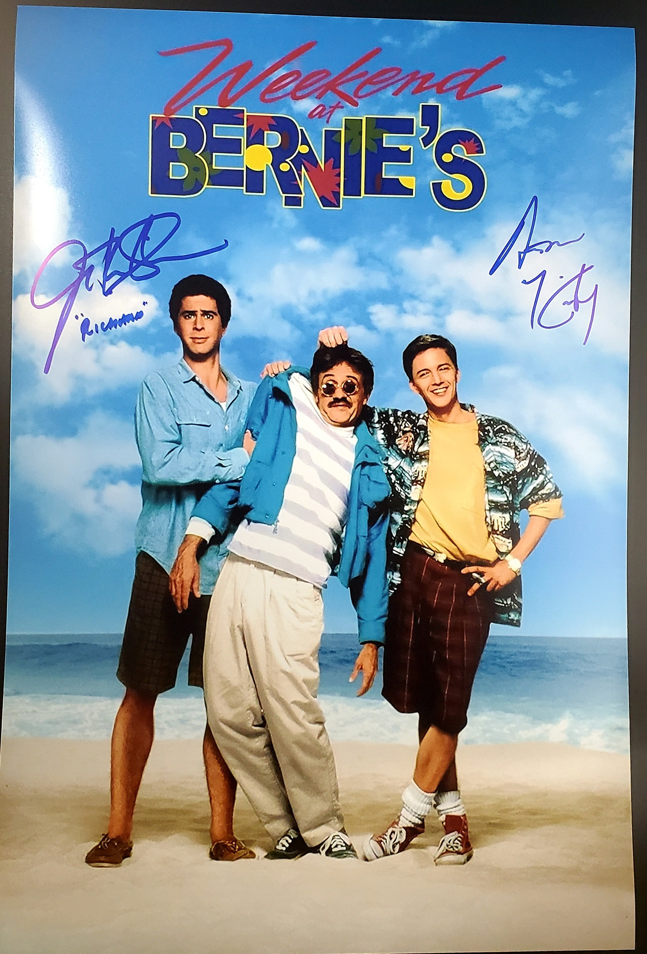 Weekend at Bernies Autographed 12x18 photo